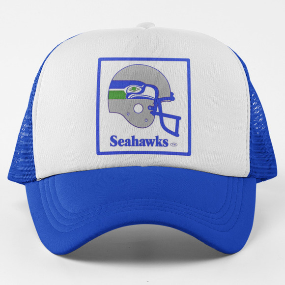 Accessories | New Seattle Seahawk Retro Helmet Square Trucker Mesh ...